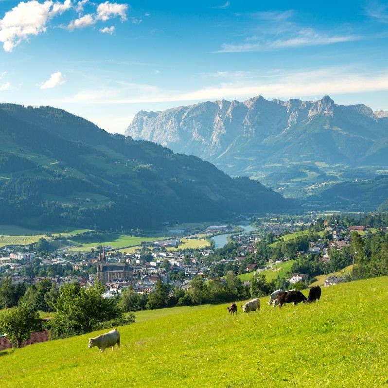 Alpendorf im Salzburger Land Österreich